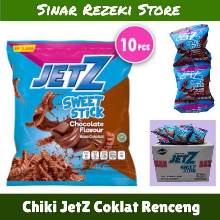 Jual Chiki Jetz Coklat Renceng / Jetz Sweet Stick / Chiki Coklat - Kota ...