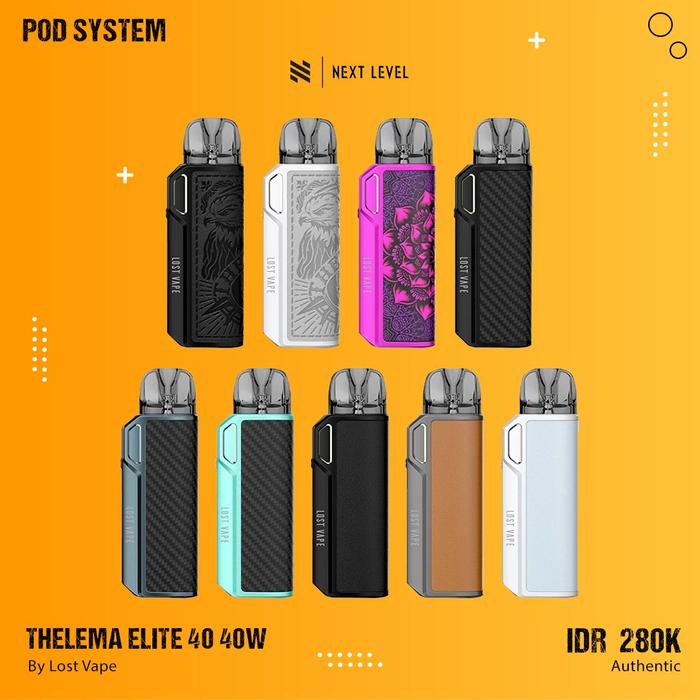 Promo Thelema Elite 40 40W 1400mAh Pod Kit by Lost Vape - NPD - Kota ...