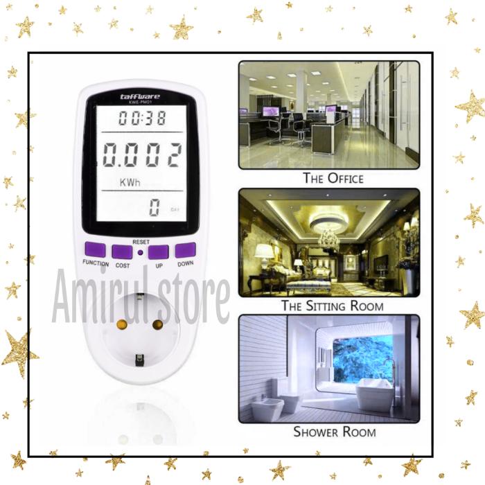 Jual Watt Meter AC Digital Volt Pemakaian KWH Daya Energy Meter - Kota ...