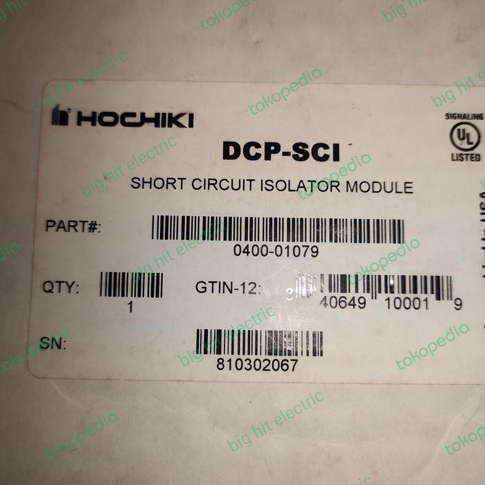 Jual HOCHIKI DCP SCI MODULE CIRCUIT ISOLATOR - Jakarta Pusat ...