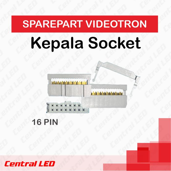 Jual Socket Soket Konektor Kabel Cable Data Flat 16P Pin IDC - Kab ...