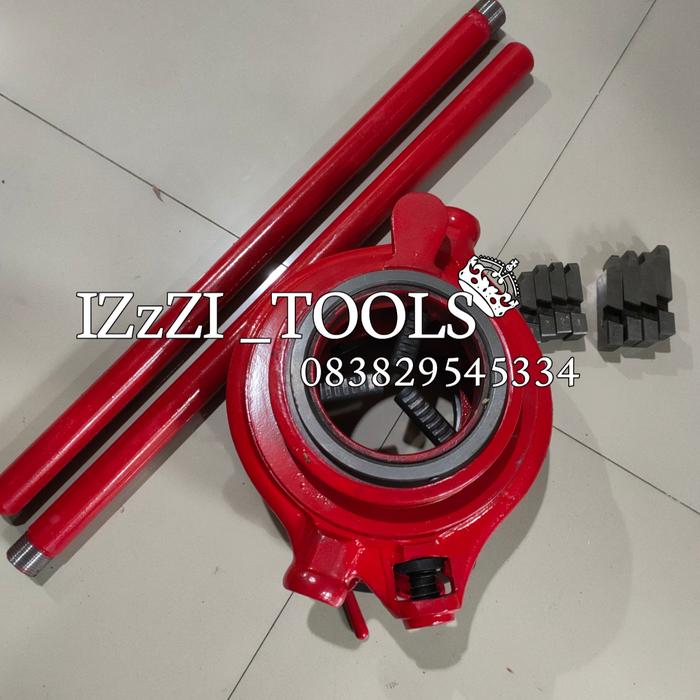 Jual Alat Snai Drat Pipa Manual 2 1/4 inch - 4 Inch Ratchet Die Stock ...