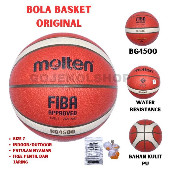 Promo BOLA BASKET MOLTEN BG4500 ORIGINAL BONUS PENTIL JARING SIZE 7 - Jakarta Barat - Gojek ...