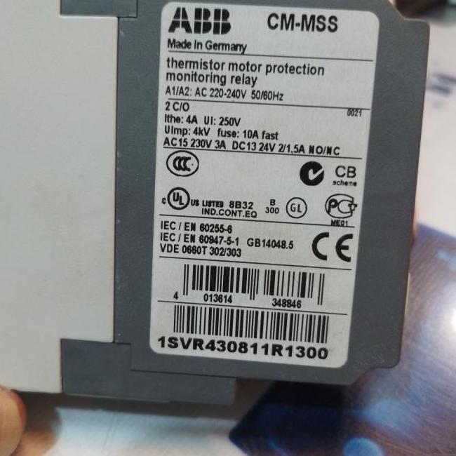 Jual Cm-Mss 1Svr430811R1300 Thermistor Motor Relay Abb 220V Best Seller - Jakarta Pusat ...