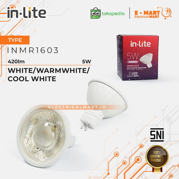 Jual INLITE LED Spot MR16 5 Watt Lampu Sorot 5W 5Watt in-Lite MR 16 ...