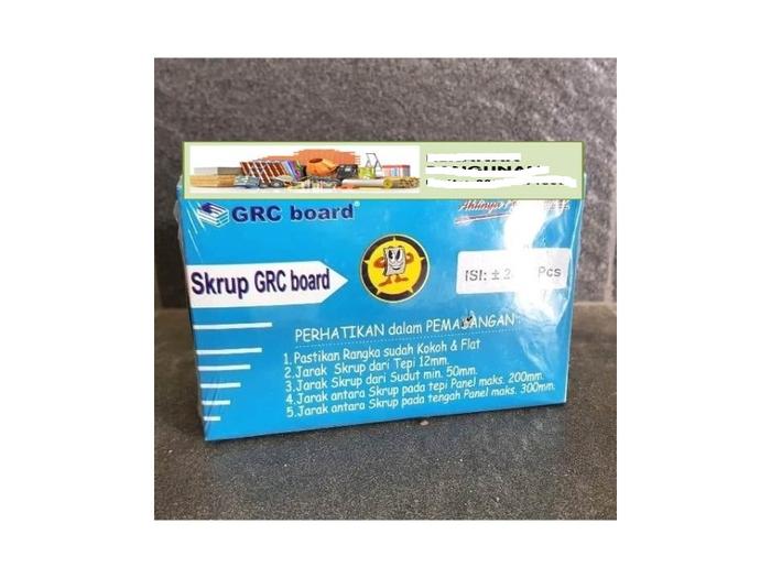 Jual SKRUP Sekrup Baut GRC Kalsi BOARD Sirip Kuping 1 Dus Biru 1Dus ...