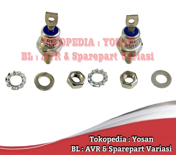 Jual DIODA 25HFR120 25HF120 1 SET STUD RECTIFIER 25A 1 SET - Jakarta ...