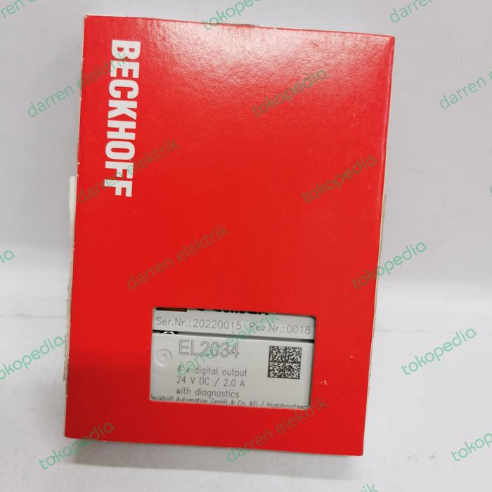Jual beckhoff EtherCAT terminal 4chanel digital Output EL2034 - Jakarta Barat - darren elektrik ...