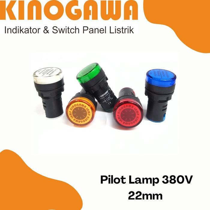 Jual Pilot Lamp LED KG22DS 22mm 380V KINOGAWA - Merah - Jakarta Barat ...
