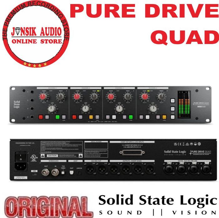 Jual Solid State Logic PureDrive Quad 4-channel Mic/Line/Instrument Preamp - Jakarta Pusat ...