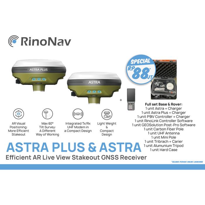 Jual GPS Geodetik GNSS RTK RinoNav ASTRA PLUS dan ASTRA Receiver Full Set - Kota Bekasi - Total ...