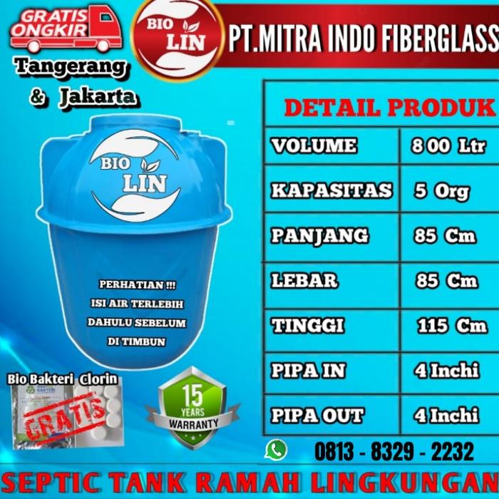Jual Septic Tank 800 Liter, BioMas, BioCan,BioTechno - Kab. Tangerang ...