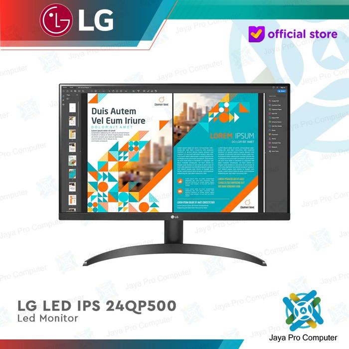 Promo Monitor LG LED IPS 24QP500/ 24QP500-B - QHD 24" Inch Cicil 0% 3x ...