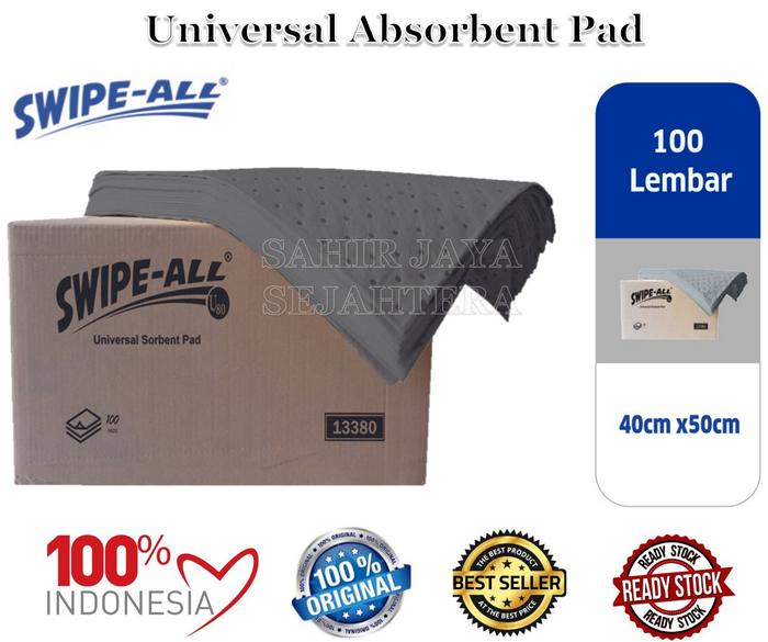 Promo UNIVERSAL ABSORBENT PAD SWIPE-ALL U80 Harga 1 Karton isi 100 ...