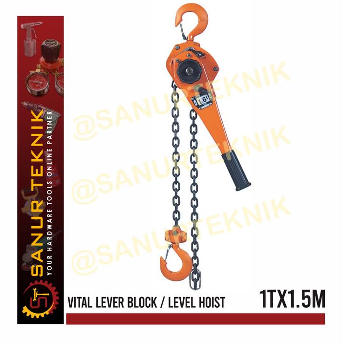 Jual VITAL Lever Block / Level Hoist 1Tx1.5M 1T x 1.5M 1 TONS JAPAN ...