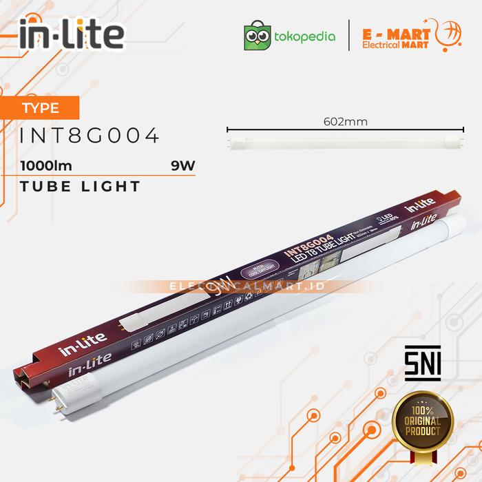 Jual INLITE TL LED 9w T8 IN-LITE Led Tube 9 W 60CM setara Lampu Neon 18W - Kota Surabaya ...