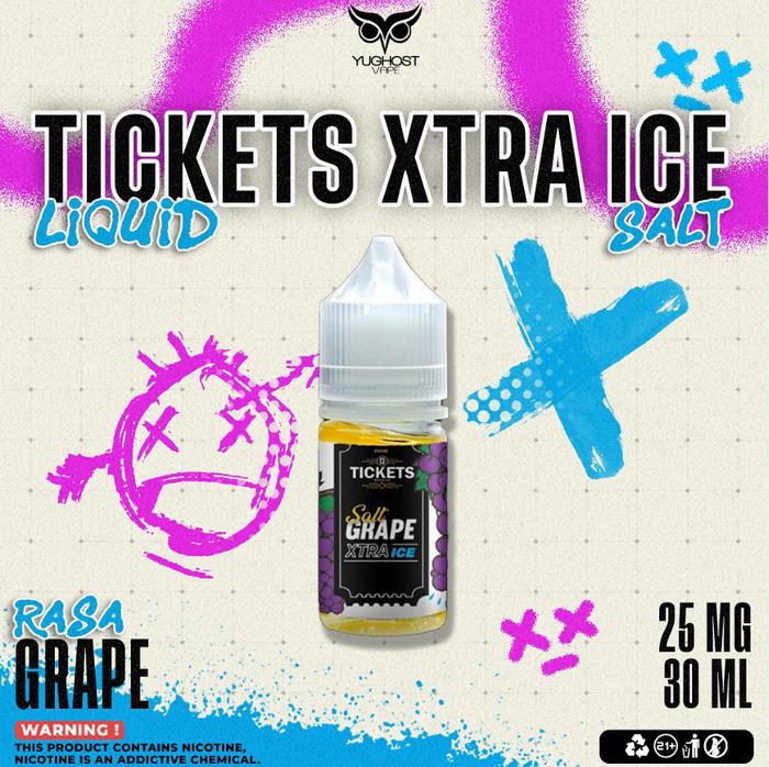 Jual TICKETS SALTNIC Grape Extra Ice by EJM - SALTNIC 30ML - Kota ...
