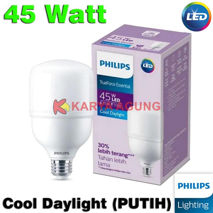 Jual Lampu LED Philips 45W TrueForce Essential Bohlam Besar TForce 45 Watt - Kota Makassar ...