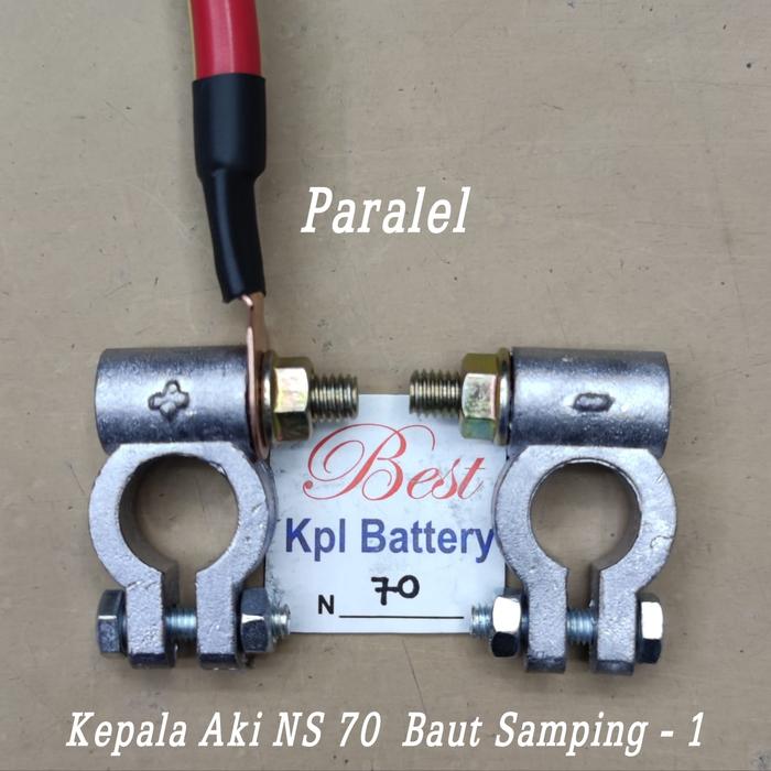 Jual KEPALA BATTERY AKI / ACCU TIMAH NS 70 ( BESAR ) BAUT SAMPING (1 ...