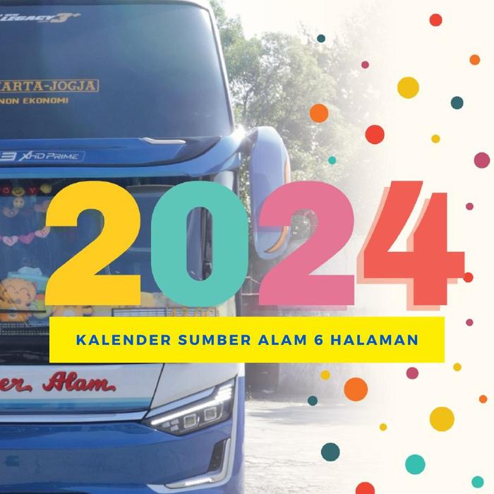 Jual Kalender Dinding 2024 Bus Sumber Alam | Kalding 2024 isi 6 lembar ...