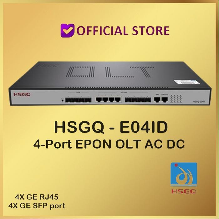 Promo HSGQ E04ID EPON OLT 4 Port AC+DC (Dual Power) NON SFP EPON OLT ...