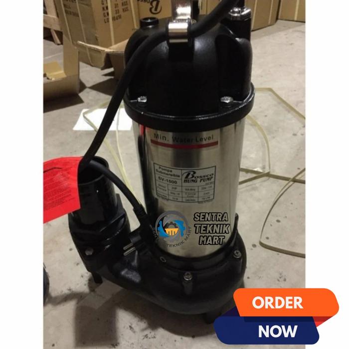 Jual BOSSCO SV 1500 220V 2Hp 3inch Pompa sewage pump Pompa celup air ...