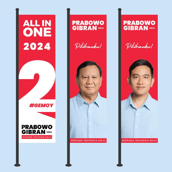 Jual Desain Digital Spanduk Umbul-Umbul Prabowo Gibran 2024 - Kota Tangerang Selatan - Betta ...