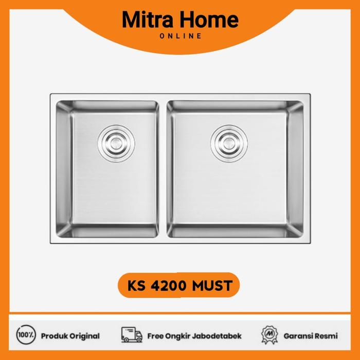 Jual MODENA Kitchen Sink - KS 4200 Must 76 x 44cm - Kota Tangerang ...