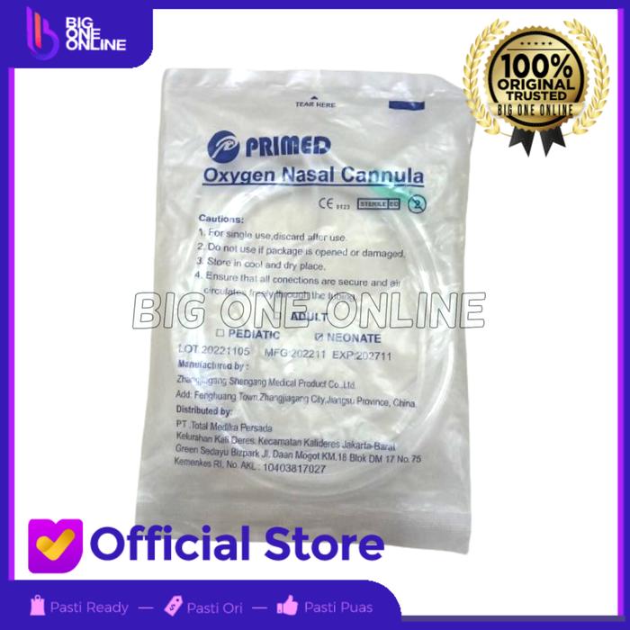 Promo Selang Kanula Oksigen Dewasa, Medical Oxigen Nasal Canula for ...