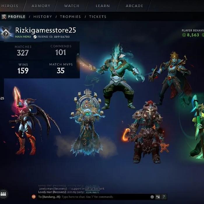 Jual ID DOTA 2 TBD ARCNA JUGER RANK LEGND ANCIENT BISA RANKED - Kota ...