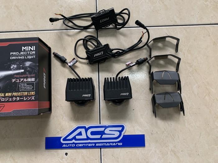 Jual Pro7 Mini Led Projector 2 Warna Mp77+ 6000K Hi/Lo 35Watt Mp77Plus ...