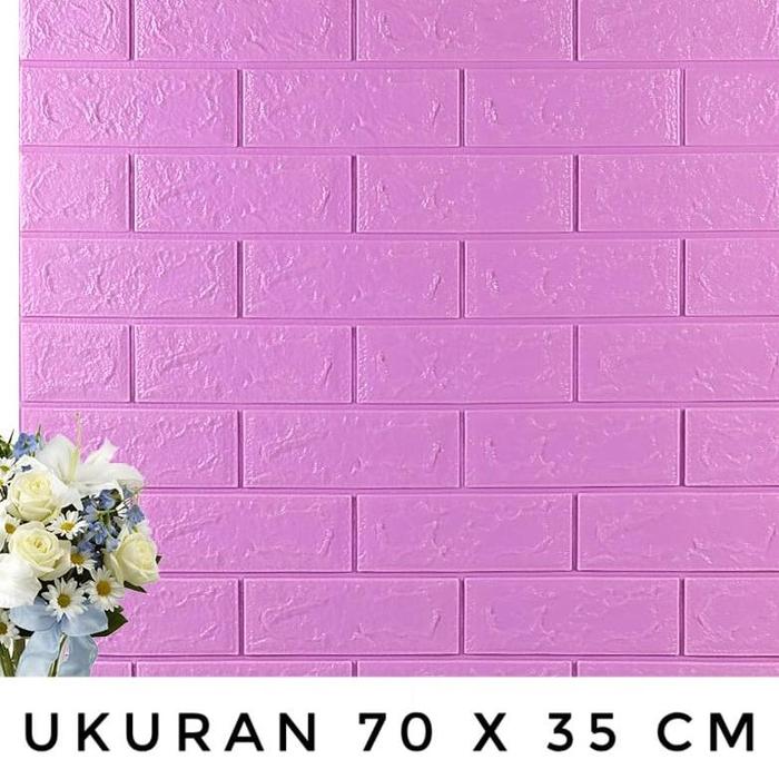 Jual Wallpaper Tembok Dinding 3D Model Batu Bata Putih/Walpaper Foam ...