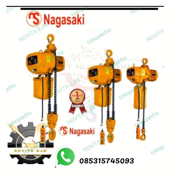 Jual ELECTRIC CHIAN HOIST 3 TON X 12 METER 380VOLT NAGASAKI JAPAN ...