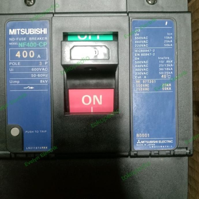Jual Mccb No-Fuse Breaker Nf400-Cp 400A 3P Mitsubishi - Jakarta Pusat - SIGMA SURPLUS | Tokopedia