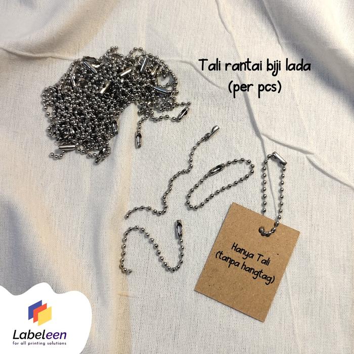 Jual Rantai Kuku Biji Lada | Tali Rantai Pelor | Tali HangTag Rantai ...