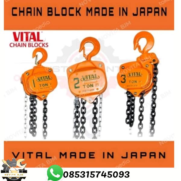 Jual TAKEL CHAIN BLOCK 1 TON X 5 METER VITAL MADE IN JAPAN - Jakarta ...