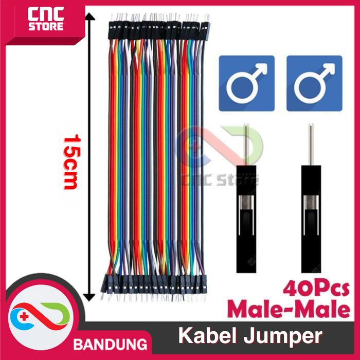 Jual 40PCS KABEL JUMPER CABLE 15CM MALE MALE & FEMALE FEMALE & MALE ...
