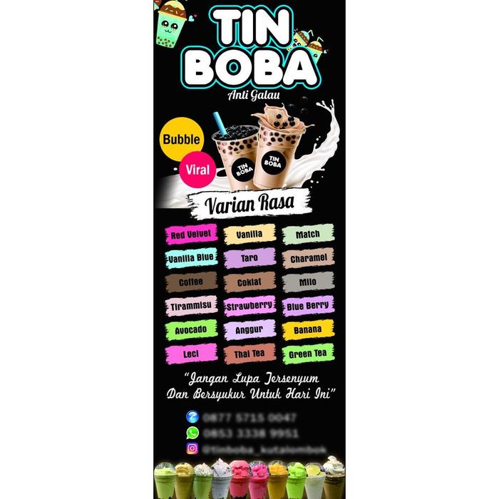 Jual Banner X Boba / x Banner Boba 60 X 160cm Free Desain - Premium ...