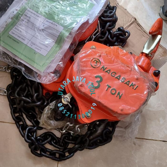Jual Chain block 3 ton x 5 meter NAGASAKI -CHAIN BLOCK JAPAN - Jakarta ...