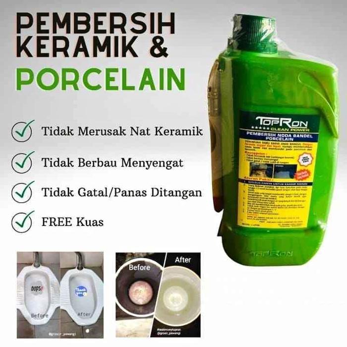 Jual Pembersih Keramik Kamar Mandi TOPRON Power Clean 1 Liter Porcelain ...