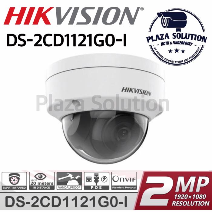 Jual HIKVISION IP CAMERA 2MP DS-2CD1121G0-I FIXED DOME CAMERA - Kota Makassar - Plaza Solution ...