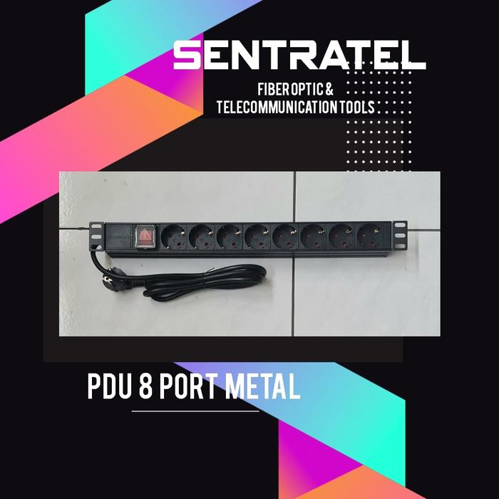 Jual PDU POWER DISTRIBUTING UNIT 8 PORT 16A SERVER RACK METAL PDU 8 SOCKET - Kota Bandung ...