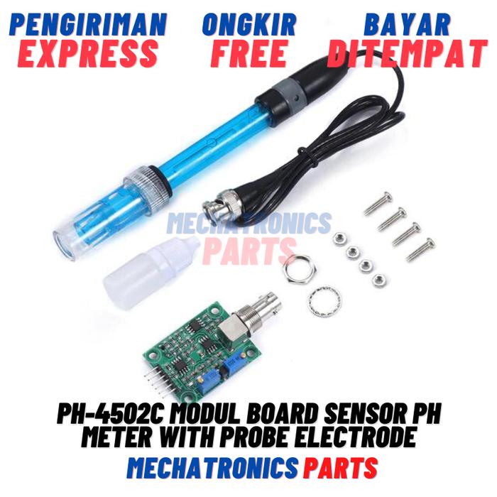 Jual PH-4502C Modul Board Sensor PH Meter With Probe Electrode For ...
