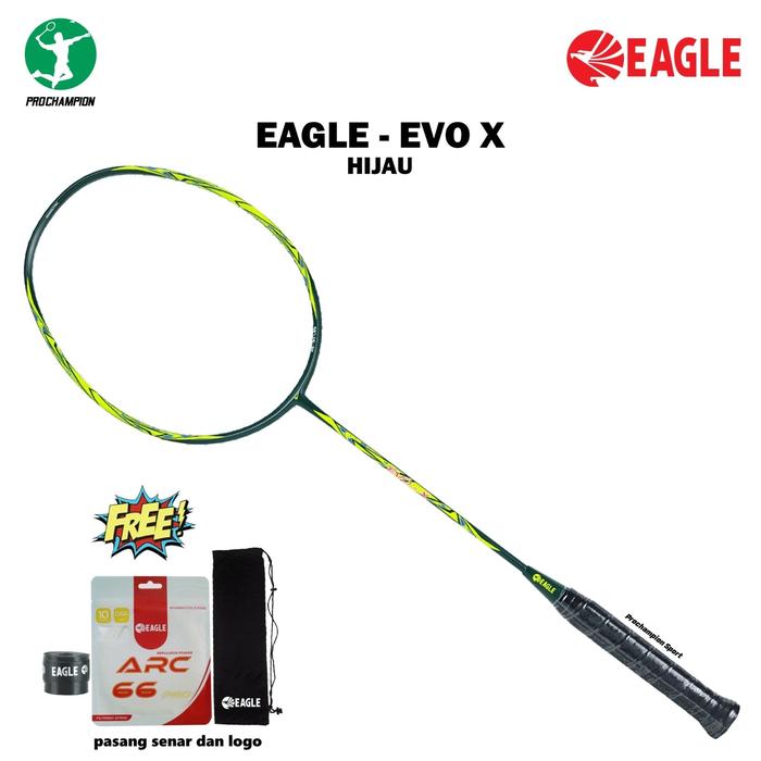 Jual Raket Badminton Eagle Evo X Hijau Tua - Jakarta Barat ...