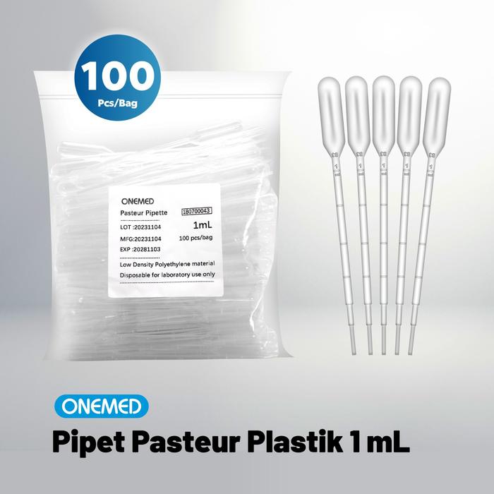 Jual ONEMED Pipet Pasteur Plastik 1 ML Bag Isi 100 Pcs - Kab. Sukoharjo ...