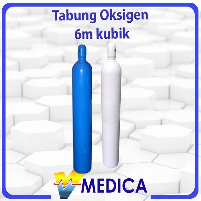 Jual Tabung Baru Oksigen Kesehatan 6m3 Lengkap (Tabung+Isi) - Kota Palembang - V-Medica | Tokopedia