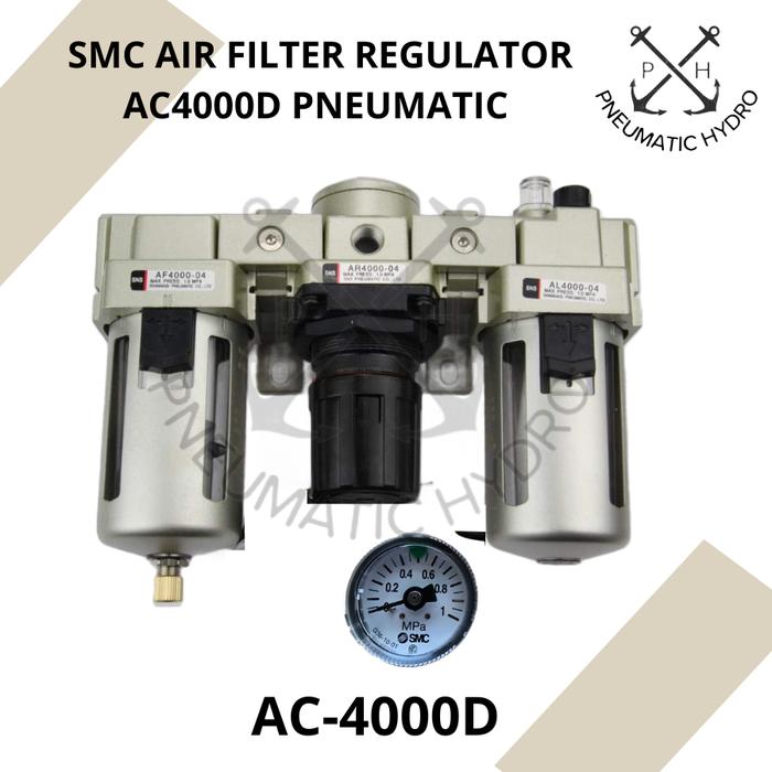 Jual SMC AIR FILTER REGULATOR AC4000D PNEUMATIC - AC4000-04D - Jakarta ...