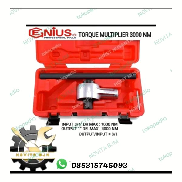 Jual TORQUE MULTIPLIER 3000 NM KUNCI TORQUE 3000 NM GENIUS - Jakarta Barat - NOVITA BJM | Tokopedia
