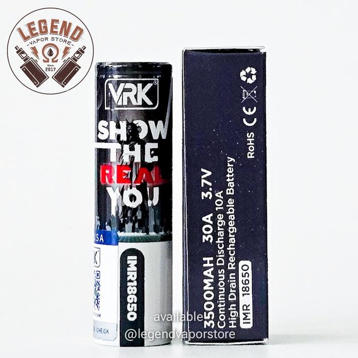 Jual BATERAI VRK 18650 3500mAh 30A 3.7V AUTHENTIC - Kab. Bandung ...