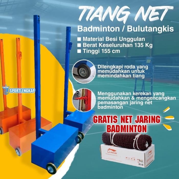 Jual Tiang Badminton Portable Bulutangkis Standar Internasional - Kab ...